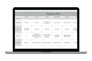 Free Google Sheets Meal Planner Template (5 Tabs!) - Little House Budget
